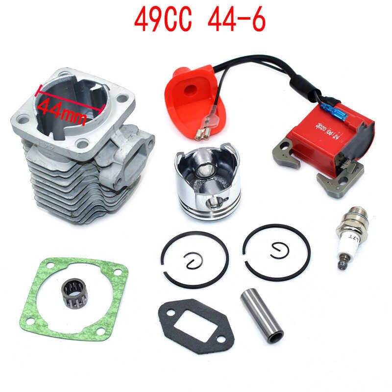 49Cc (44-6) O 47Cc (40-6) Engine Cylinder Head With Piston Pin Full Kit ...