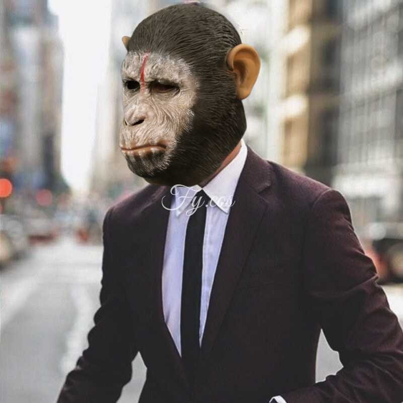 Costume Monkey Halloween Mask Kababaihang Karneval Cosplay Nakakatawa ...