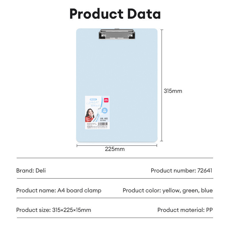 Deli 1Pc Plate Clamp File Storage School Supplies 72641 | Shopee ...