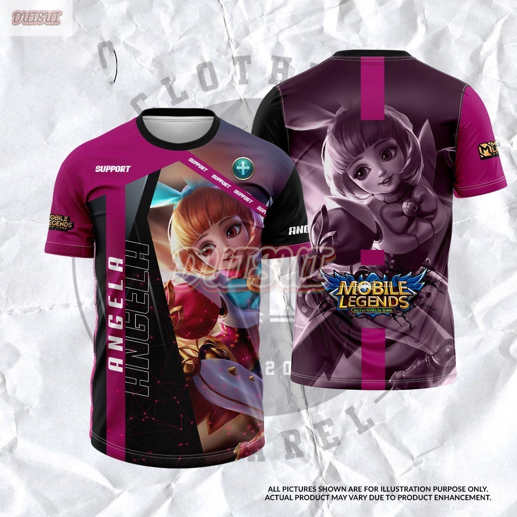 (FIGHTER) Summer Round Neck Outfit Full Sublimation Mobile legends 3D ...