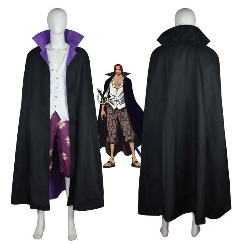One Piece cosplay costume, One Piece red hair, Shanks cosplay costume ...