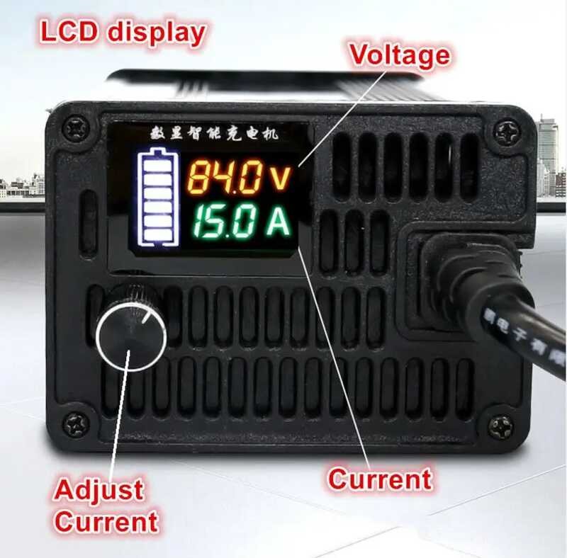 々 2A to 10A adjust charger 48V 60V 72V carregador lipo lifepo4 li ion ...