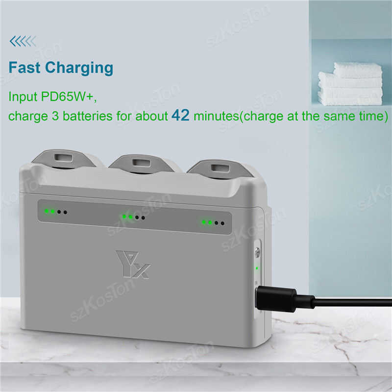 々 Two-Ways Battery Hub For DJI NEO Fast Battery Charging Box Portable ...