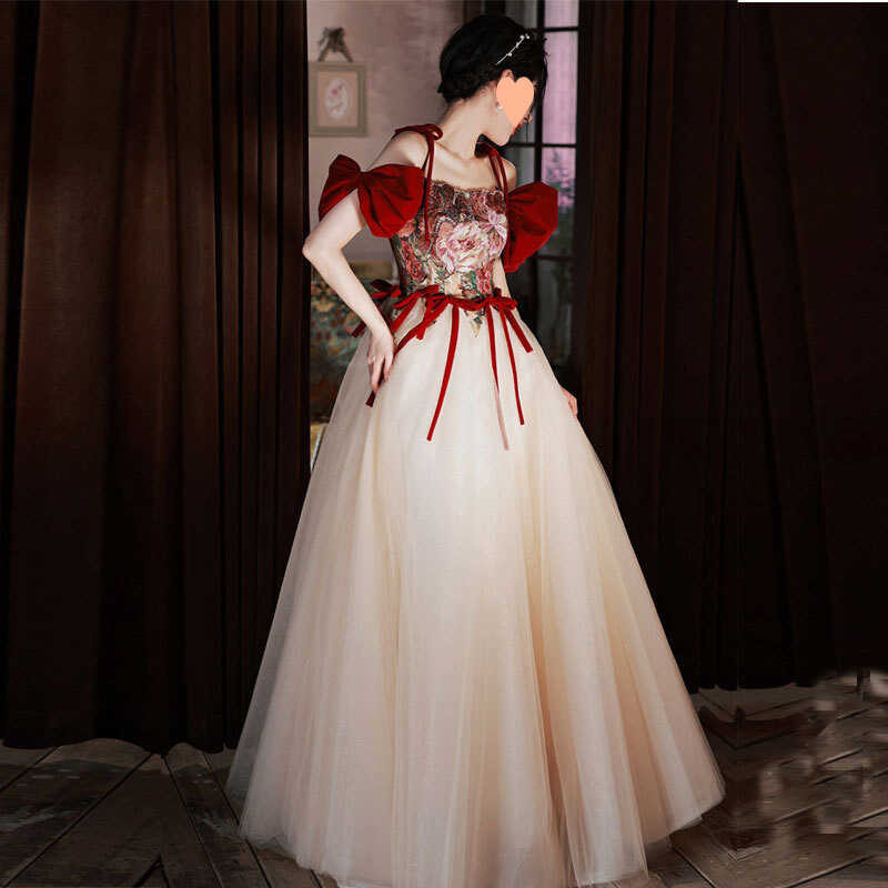 Princess Fugitive Evening Gown High-End Light Luxury 2024 New Fairy ...