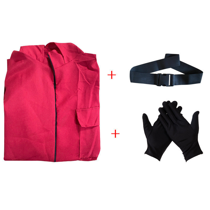 Squid Game Guard Cosplay Costume Adult&Kids Clown Cosplay Jumpsuit with ...