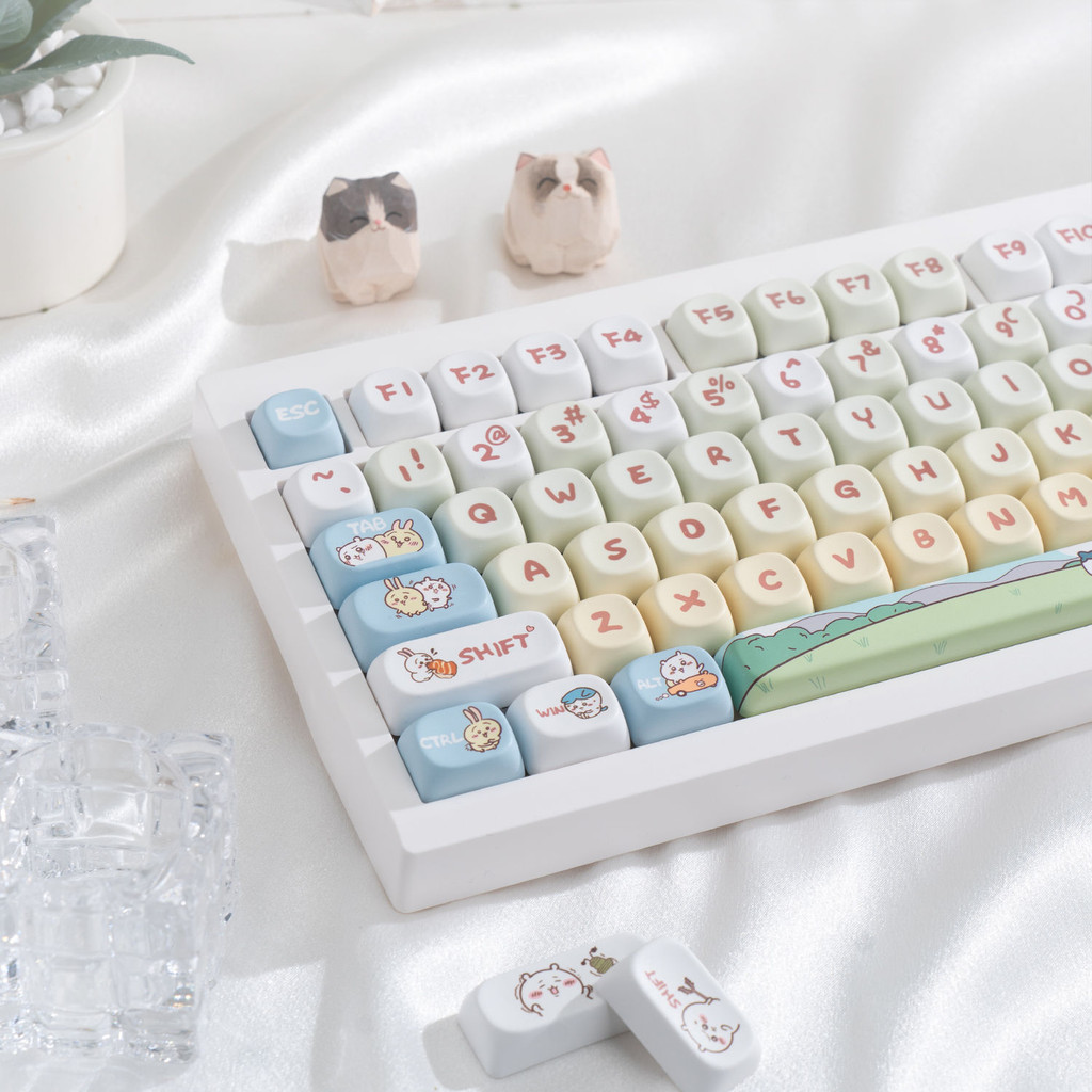 Cartoon Chikawa Little Eight Keycap MOA PBT Material Thermal ...