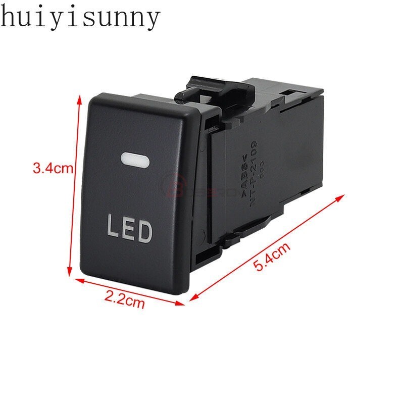HYS Car Switch Button Power on off LED DRL Button Front Medium Rear ...