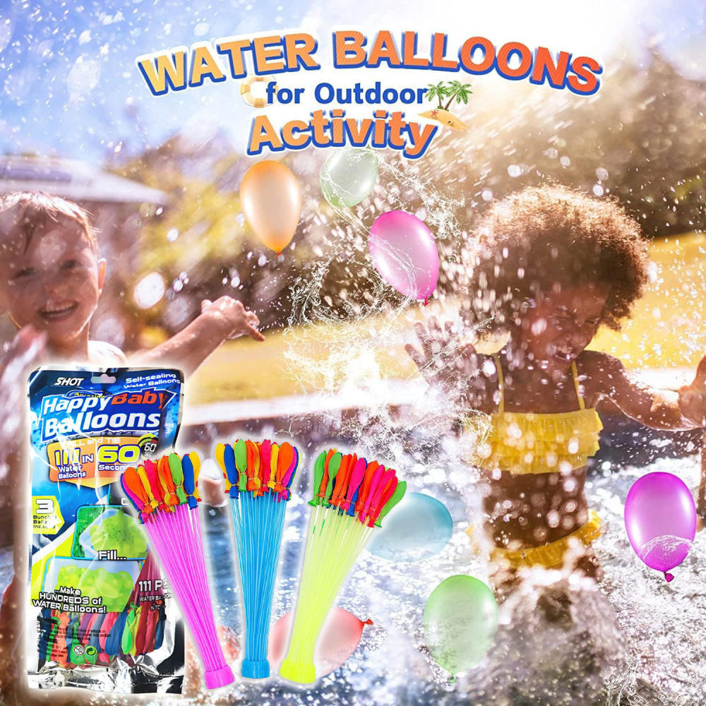 Water Fight Quick Fill Water Balloons For Kids Toys Family Outdoor ...