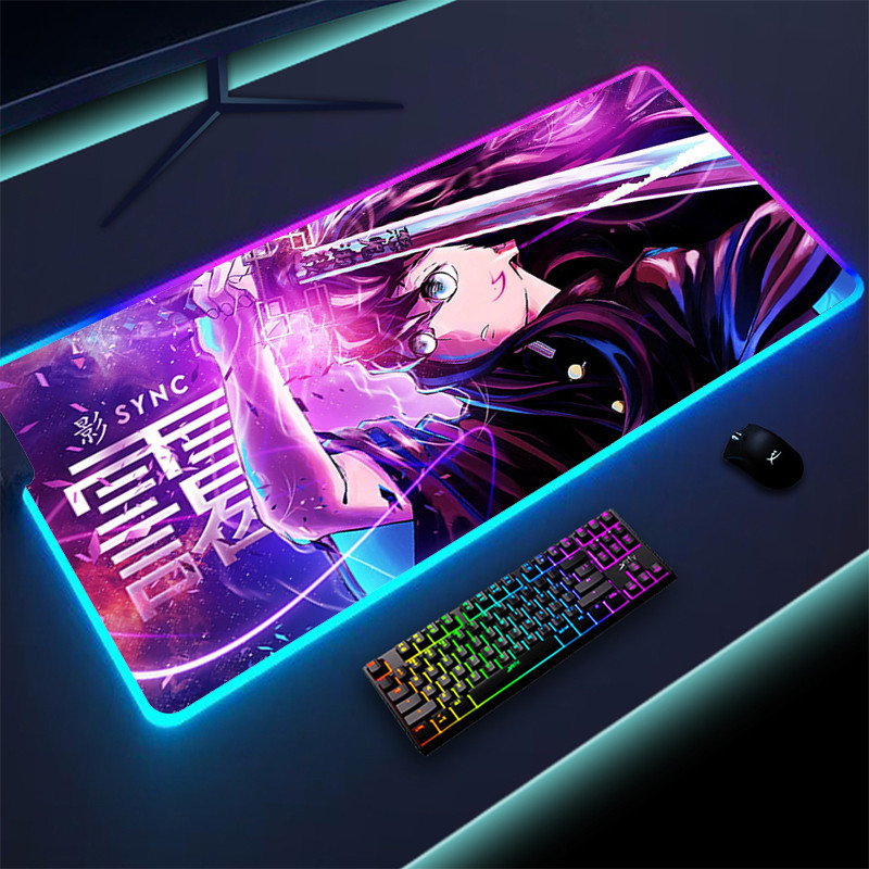 RGB Mouse Pad Muichiro Tokito Gaming Accessories HD Print Computer ...