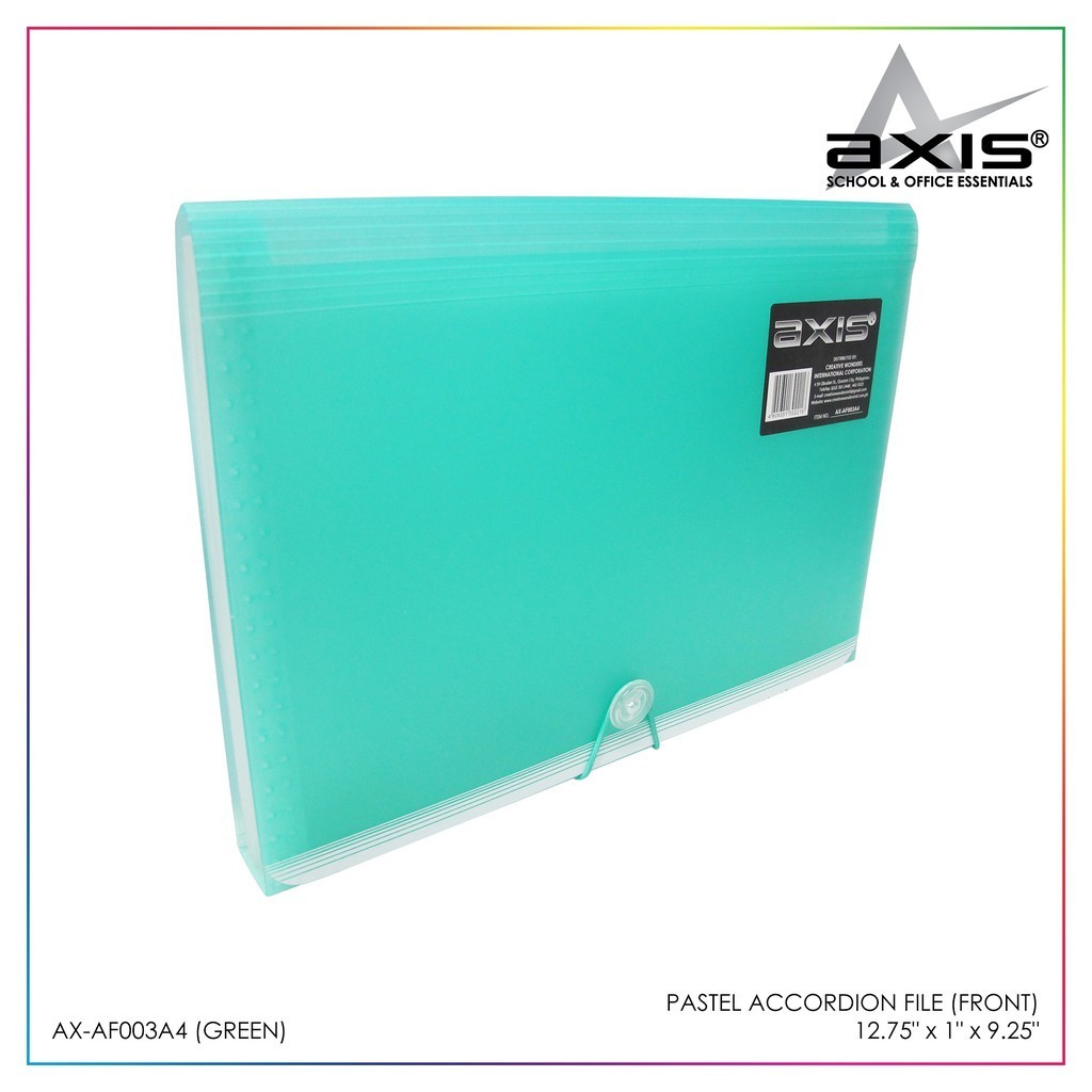 Expandable Document Pastel Accordion A4 File Folder Case With String ...