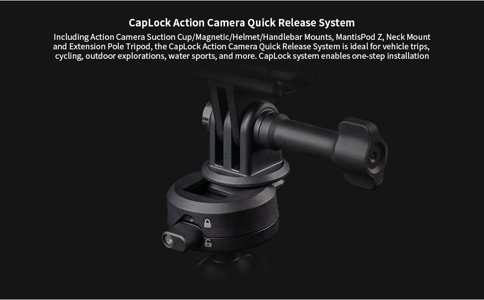 【Official Store】PGYTECH CapLock Action Camera Ball-head Quick Release ...