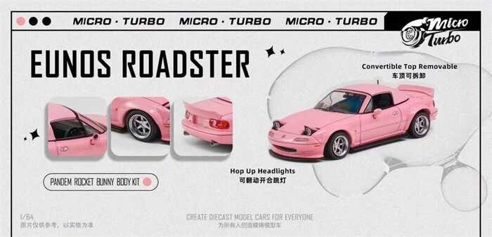 ** Pre-Order** Micro Turbo MT 1:64 Mx-5 Eunos Roadster Pem Rocket Bunny ...