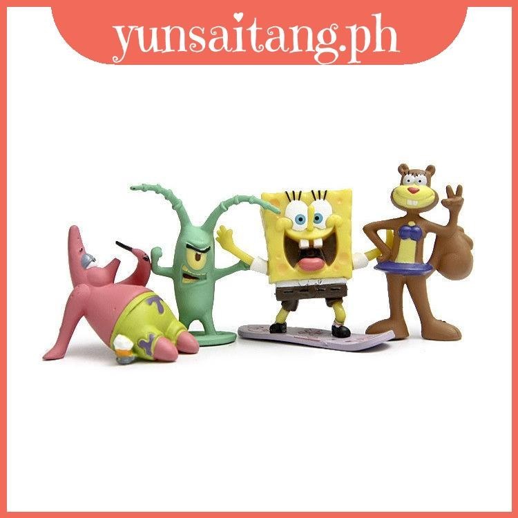 Adorable Squarepants Spongebob Patrick Star Squidward Pvc Figure Set ...