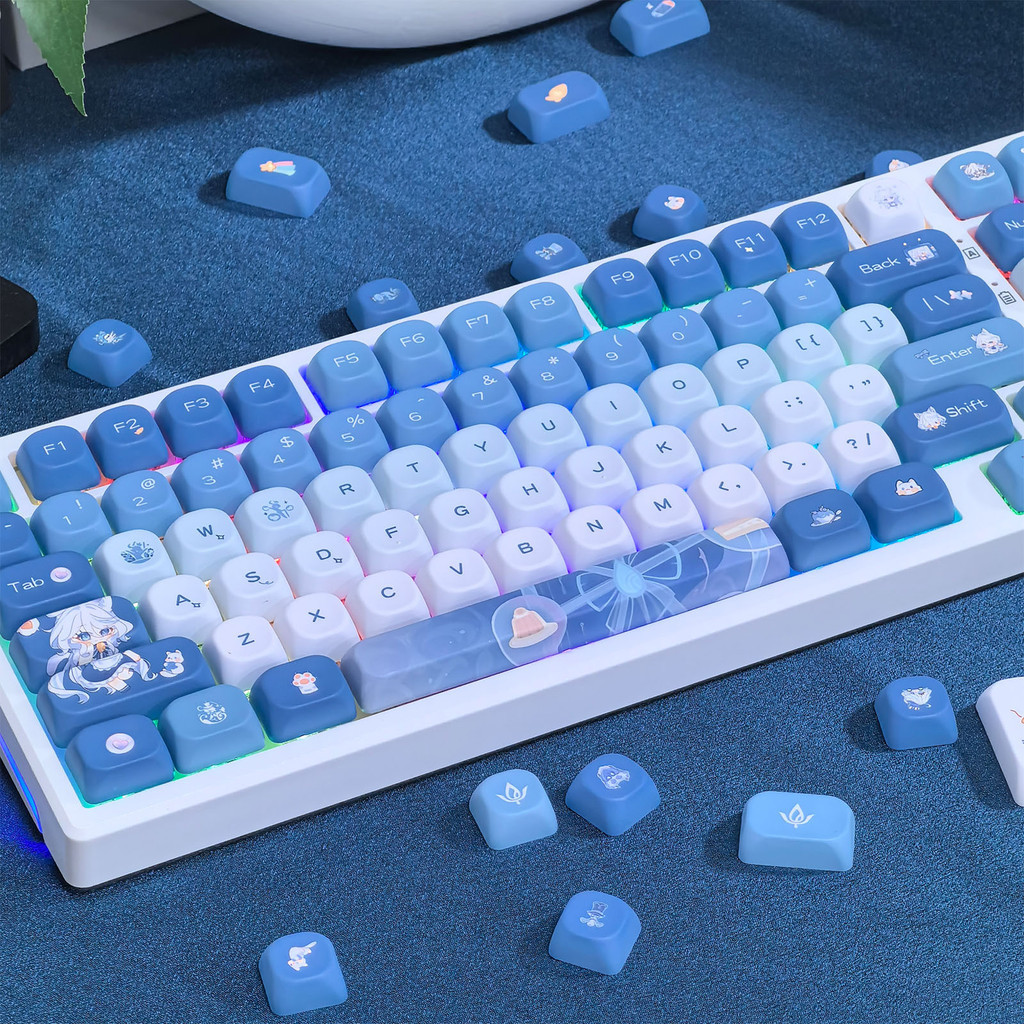 Genshin Impact Original Furina Meow Keycap MOA Profile Five-side ...