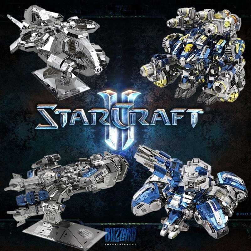 Bagong MU Metal Puzzle Model Star Craft 2 Siege Tank Terran Cruise DIY ...