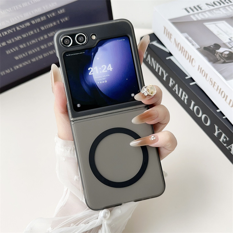Slim Magnetic Matte/clear Hard PC Case Casing Samsung Galaxy Z Flip 6 Z ...