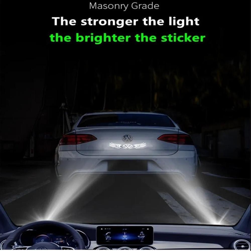 High reflective wing logo/laser high reflective wing car sticker ...