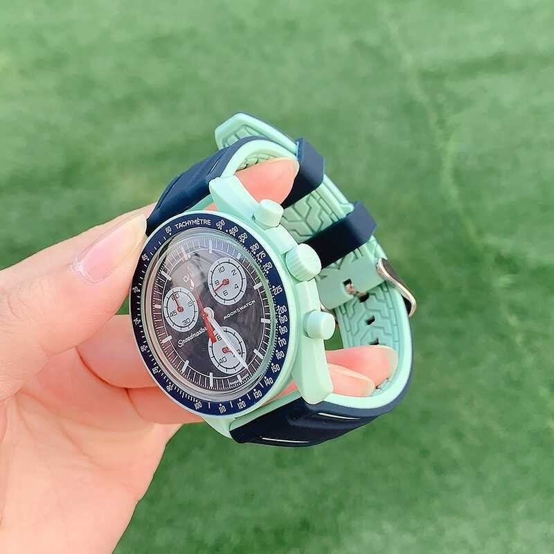 Alternative Swatch Co-Branded × Swatch Planetary Watch With Two-Color ...