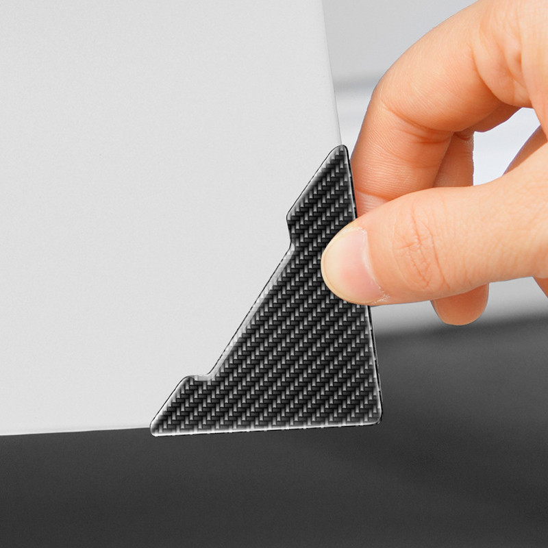 2/4Pcs ISUZU Carbon Fiber Texture/Transparent Car Door Corner Protector ...