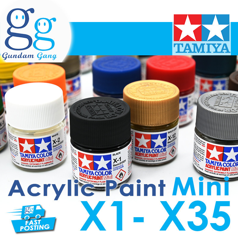 Tamiya Acrylic Mini Paint X1-X35 X1 X2 X3 X4 X5 X6 X7 X8 X9 X10 X11 X12 ...