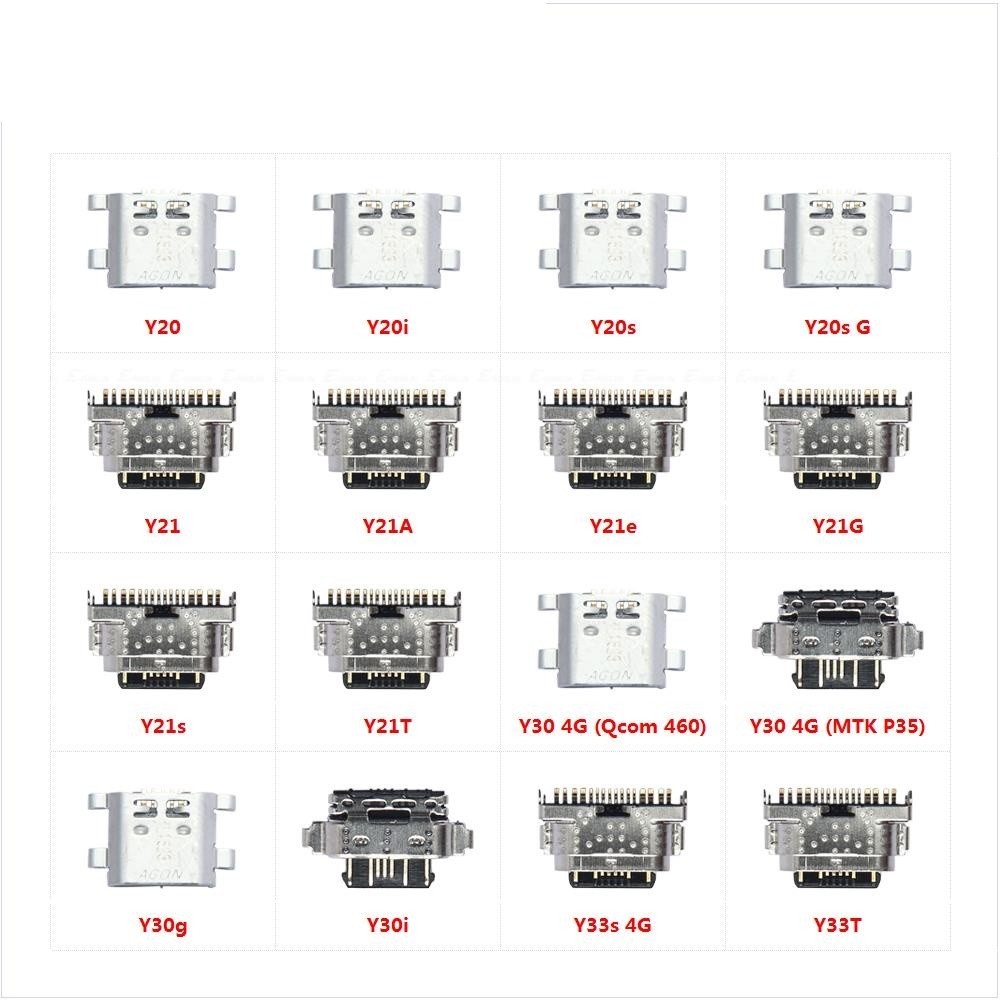 USB Jack Connector Socket For Vivo Y20 Y20i Y20s G Y21 Y21A Y21e Y21G ...