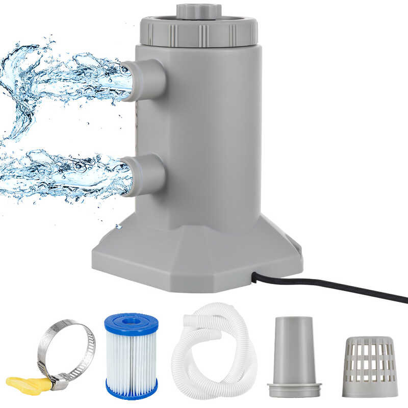Above For Ground Pools 55W 250L/H Flow Rate Low Noise Improved ...
