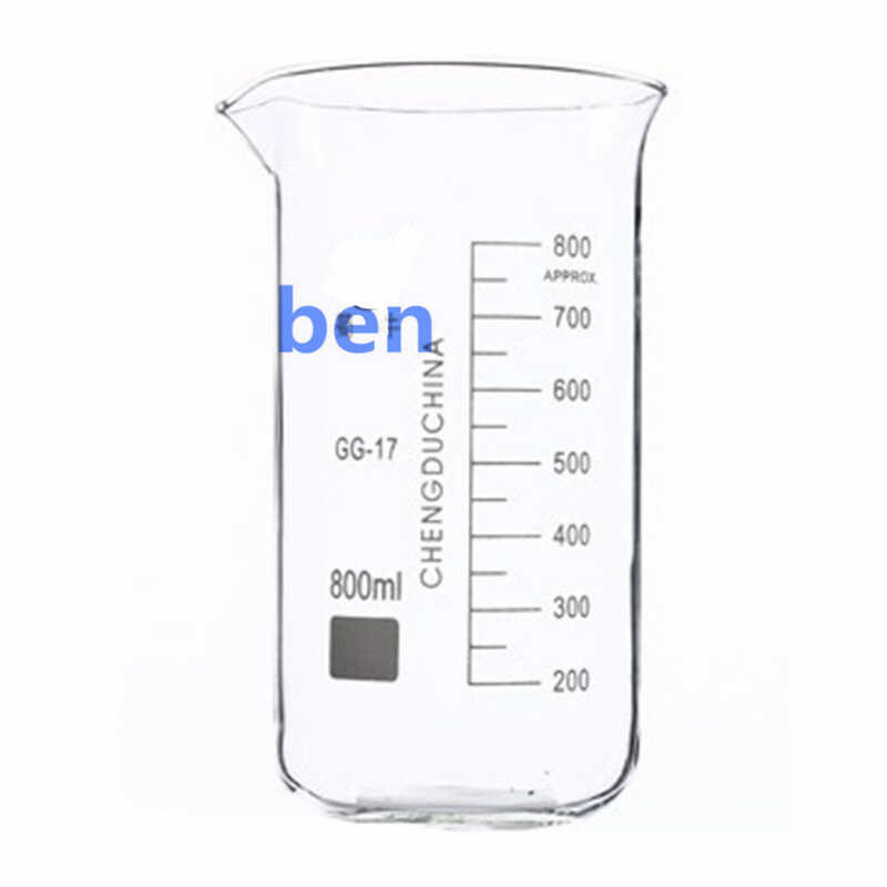 800Ml Glass Beaker Tall Form New Chemical Lab Glassware Borosilicate Glass 3.3 ware | Shopee ...