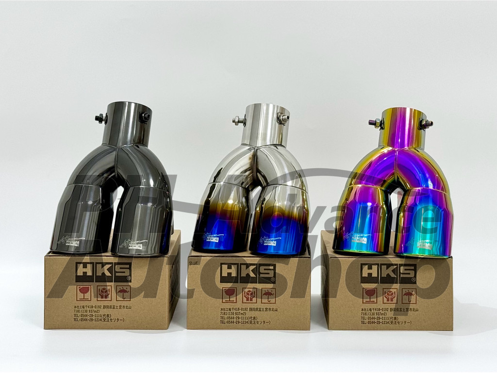 HKS Dual Muffler Tip Universal for All Car HKS Burned Tip | Shopee Philippines