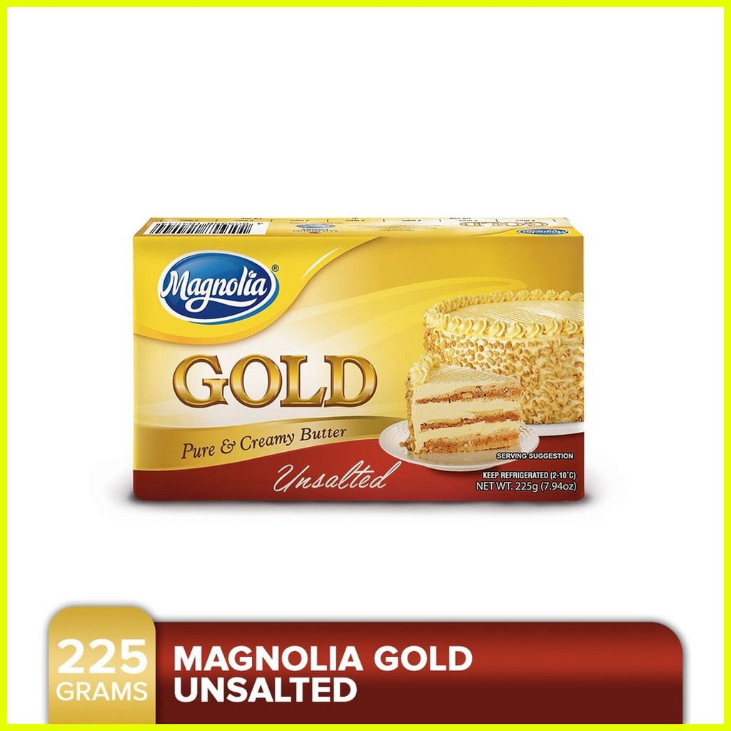 Magnolia Gold Butter Unsalted 225G | Shopee Philippines