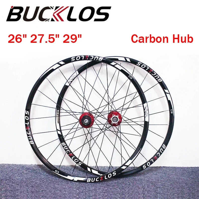 BUCKLOS Bicycle Wheel Set Qr/Ta Carbon Fiber Hub Buksan Ang Mga Bahagi ...