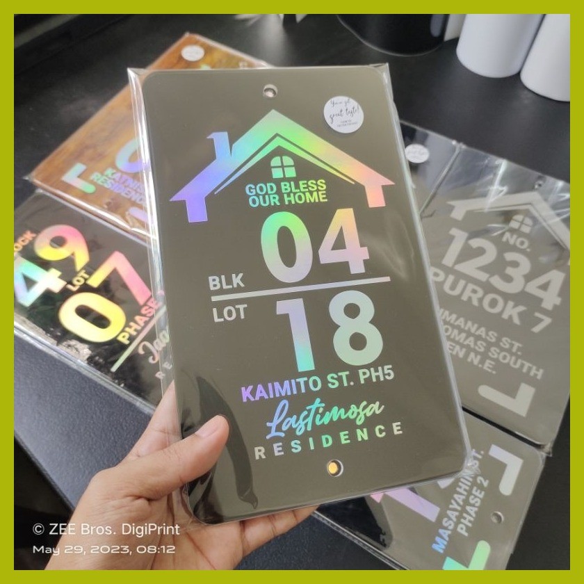 ∈ ⇨ House Address Plate (Design J) | Shopee Philippines