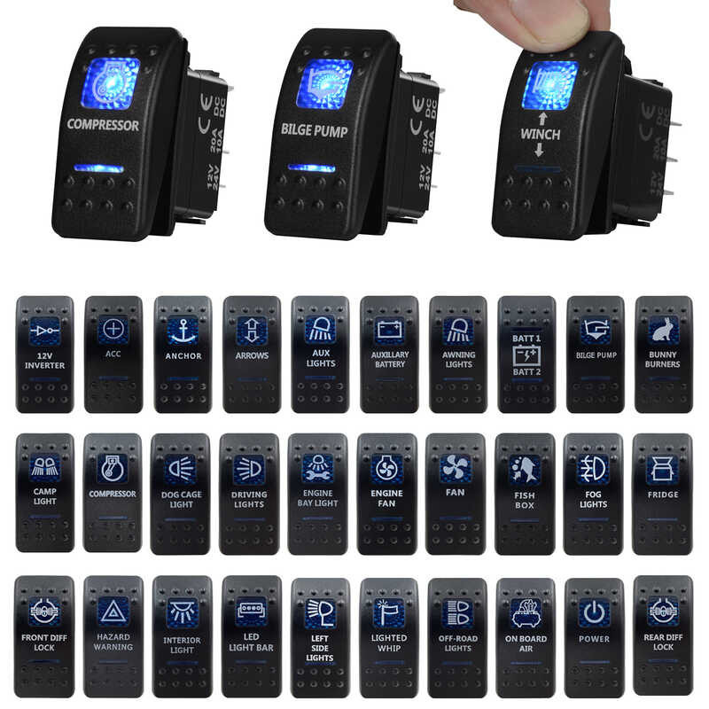 Blue LED Tilt Button, 5-Pin At 7-Pin, Ginagamit Para Sa Mga Switch Ng ...