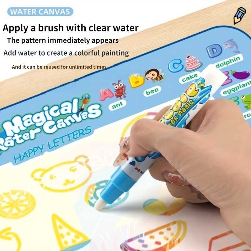 Drawing 100X80cm Water Mat Coloring Doodle With Reusable Magic Pens ...