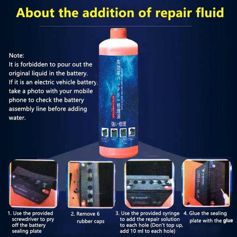 Repair Battery Fluid Electrolyte Solution For Battery Battery Solution ...