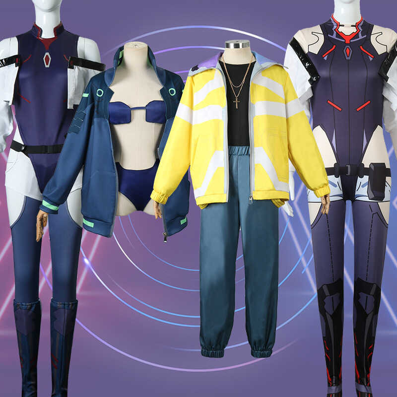 Cyberpunk Edge Walker Lucy cosplay 2077 clothes Lucy runner wig cosplay ...
