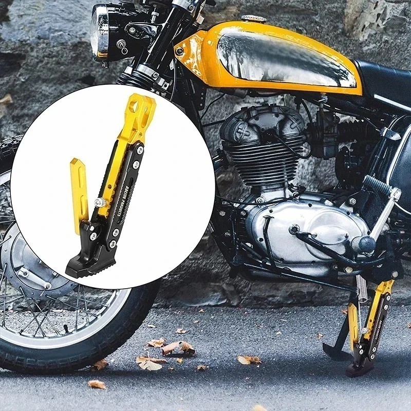 BUCKLOS Motorcycle Side Stand Adjustable CNC 165-235mm Side Stands Xrm ...