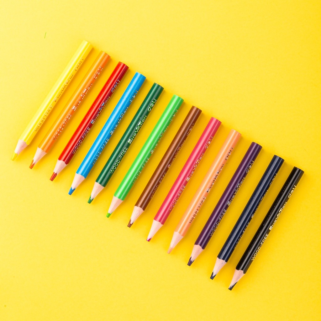 Deli 12 Color Pencils Art Drawing Penci Triangular Barrel EC114-12l ...
