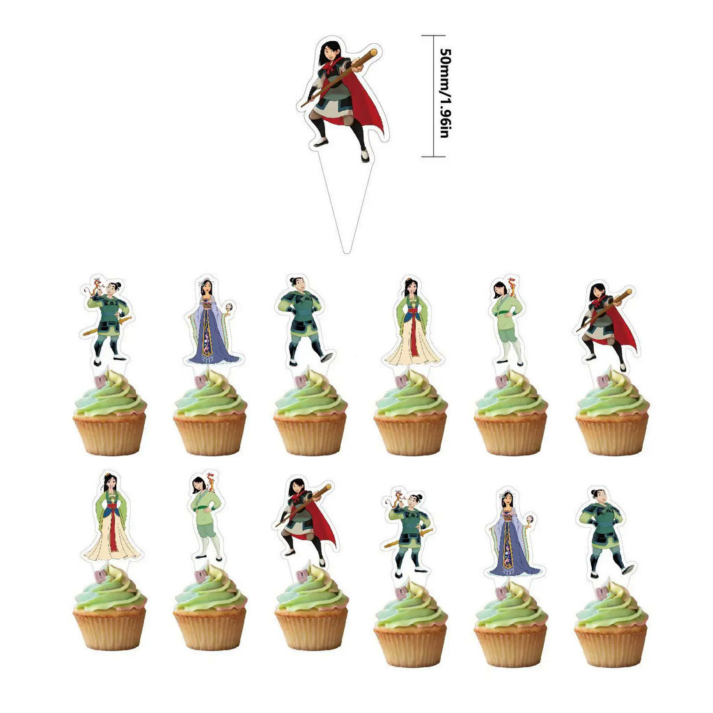 Mulan Princess Latex Balloon Decorations Kit - Birthday Party Backdrop ...