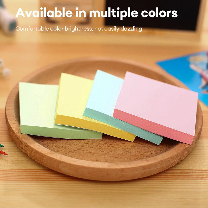 Deli 100Sheets Sticker Notes Notepads Memo Pad EA01303 Office School ...
