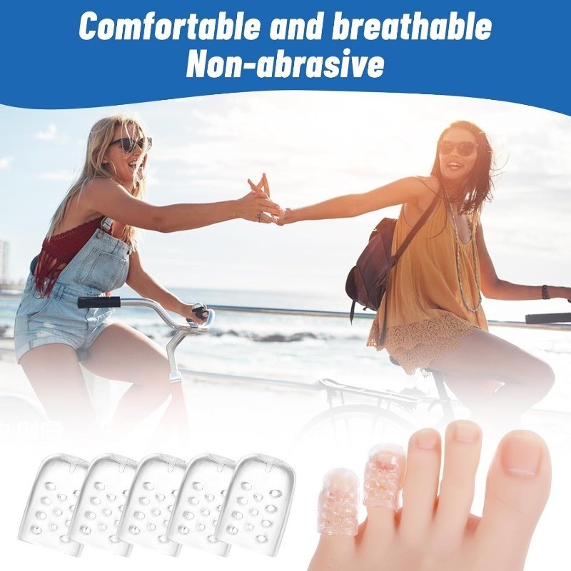 5/10/20/30Pcs Breathable Toe Protection Cover / Silicone Anti-Friction ...