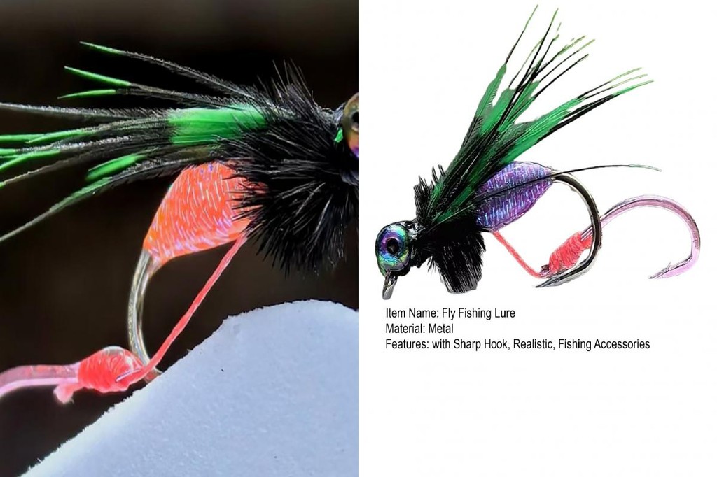 [Rm] Realistic Fish Lure Sharp Hook Fishing Lure Realistic Bionic Fly ...