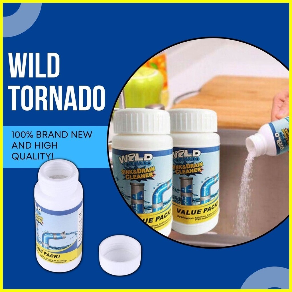 Original Wild Tornado Powerful Sink And Drain Cleaner For Kitchen Para ...