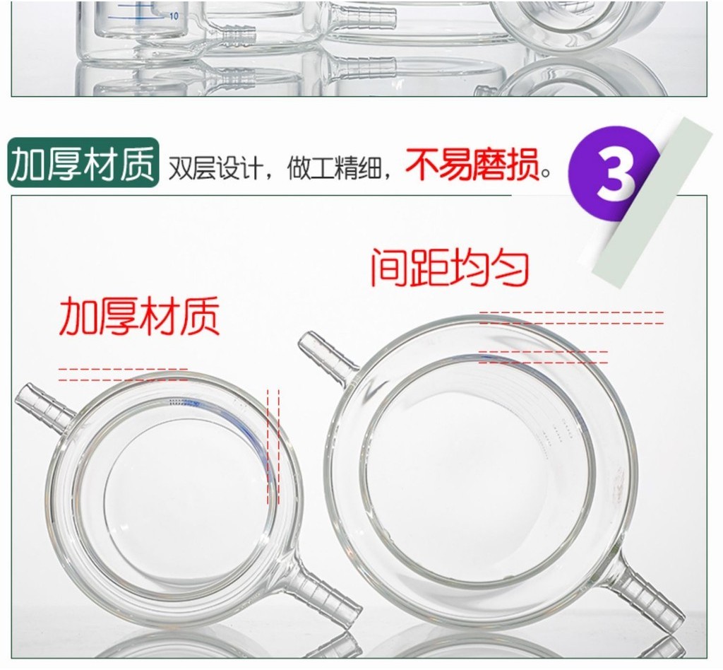 10/100/250/500ml Covered Double-Layer Beaker Photocatalytic Reactor ...