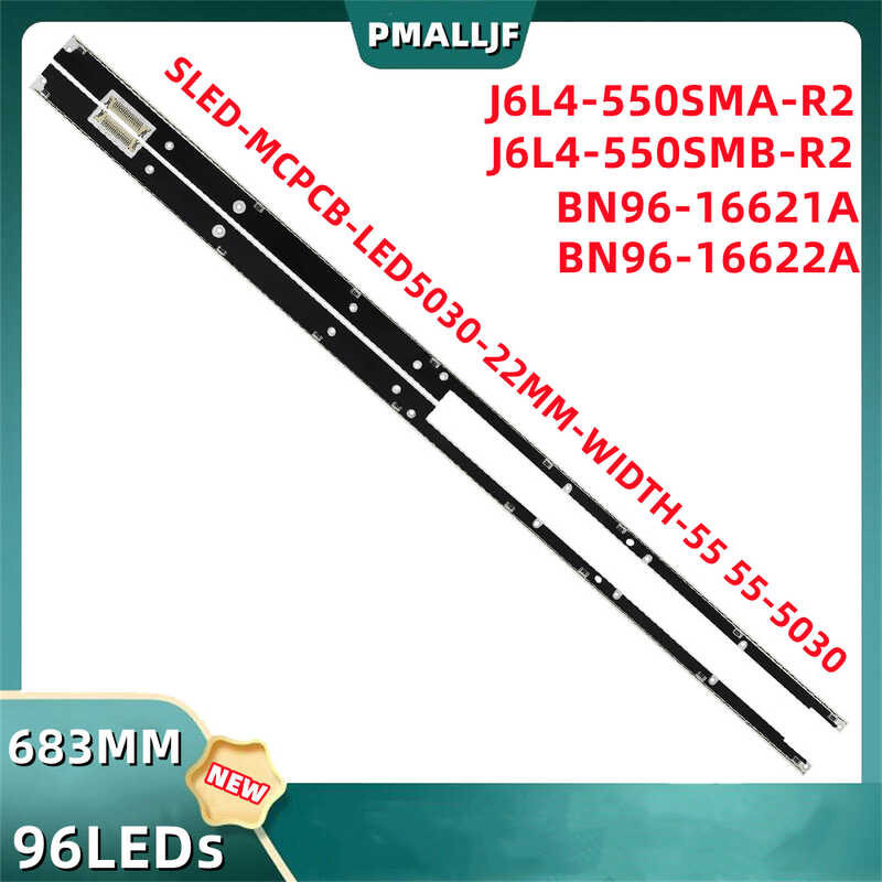 2Pcs/Set LED Strip Para sa Samsung UA55D7000 UA55D8000 UN55D7000 ...