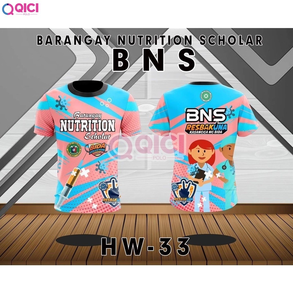 3d Tshirt Bns Barangay Nutrition Scholar 104 Custom Name 2023-2024 New ...