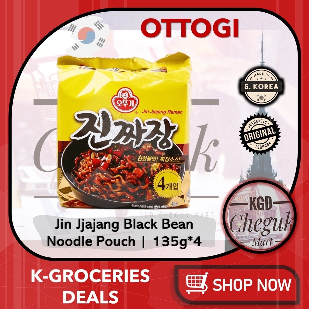 FAMILY PACK Ottogi Jjachelin/Jin/ Jjajang Jajangmyeon Black Bean Sauce Korean Instant Noodles ...