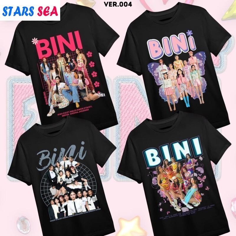 Bini Shirt Ver 4 All Members Bini P-Pop Group Fan Made Bini Shirt ...