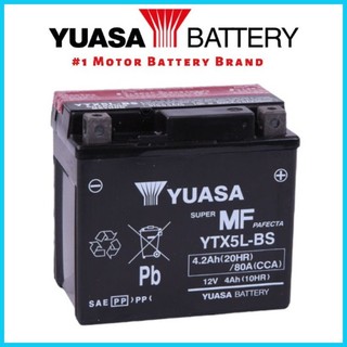 YUASA Motorcycle Battery 5L YTX5L Original Raider 150 | Shopee Philippines