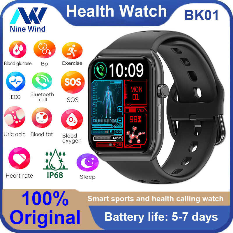Bk01 ECG New Non-Invasive Sugar Uric Acid Lipid Blood Pressure S0s ...