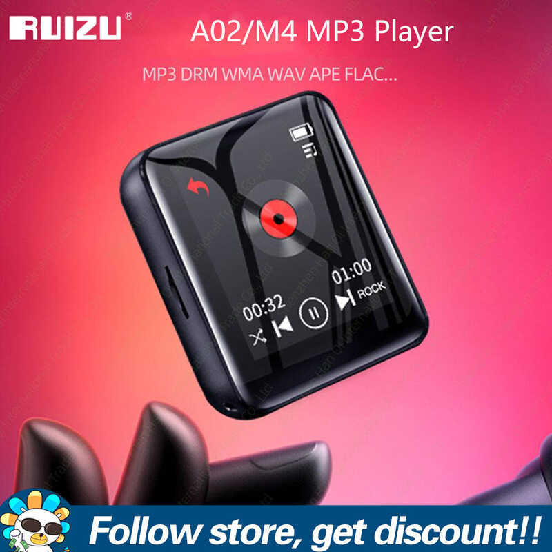 A02 M4 RUIZU Full Touch Screen 1.8 Inches Bluetooth V4.0 Mp4 Mp3 4Gb ...